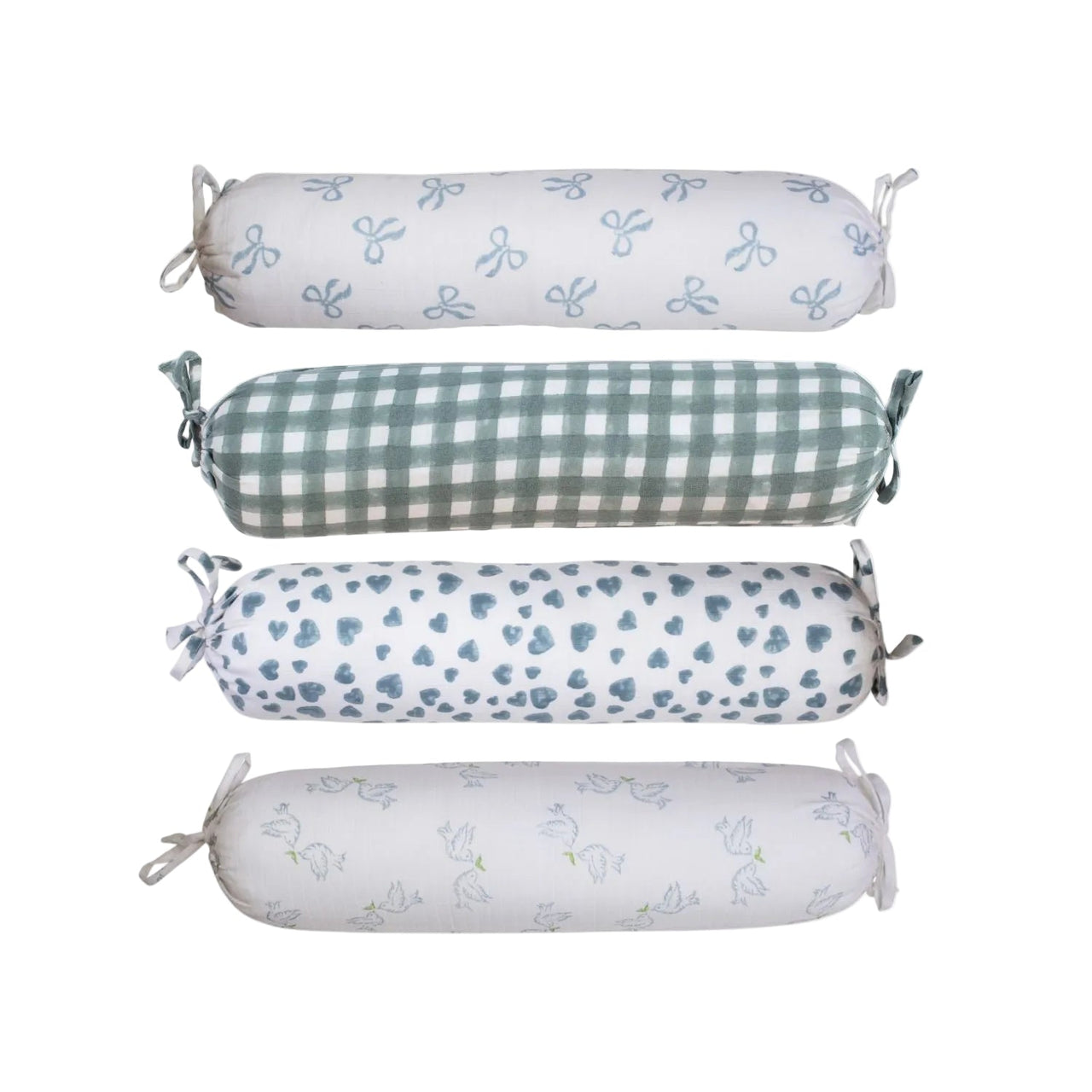 Blue Bolster Pillows – Willa and the Bear